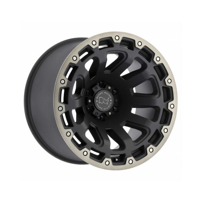 Black Rhino Razorback 18x9 8x180 +12ET 125.1 Matte Black w/Machined ...
